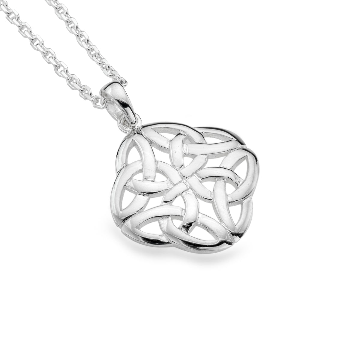 Celtic Trinity Knots Pendant Necklace - Sterling Silver – Celtic Lands